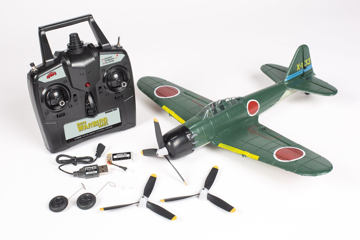 Mitsubishi A6M Zero Micro Warbird Parts – Rage R/C